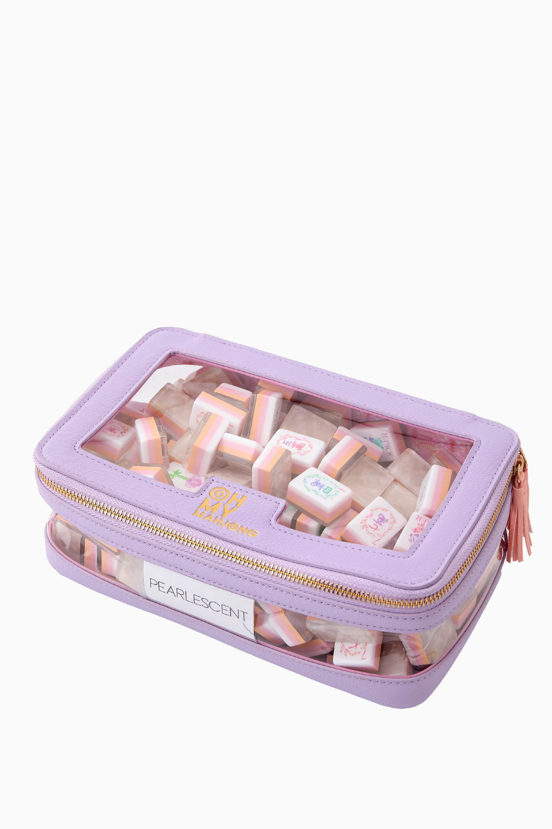 Lavender Tile Storage Bag | Oh My Mahjong – The Boutique