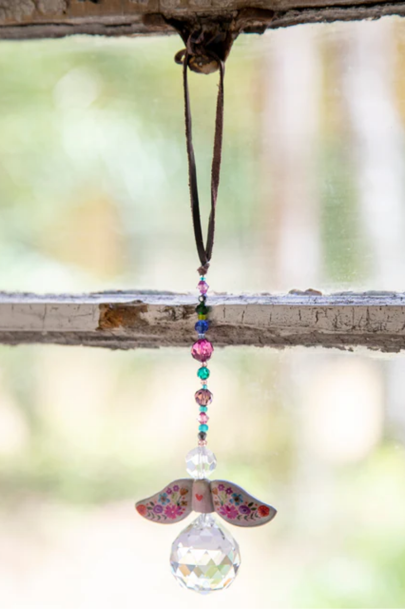 Angel Sun Catcher Car Charm | Natural Life – The Boutique
