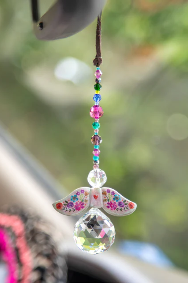 Angel Sun Catcher Car Charm | Natural Life – The Boutique