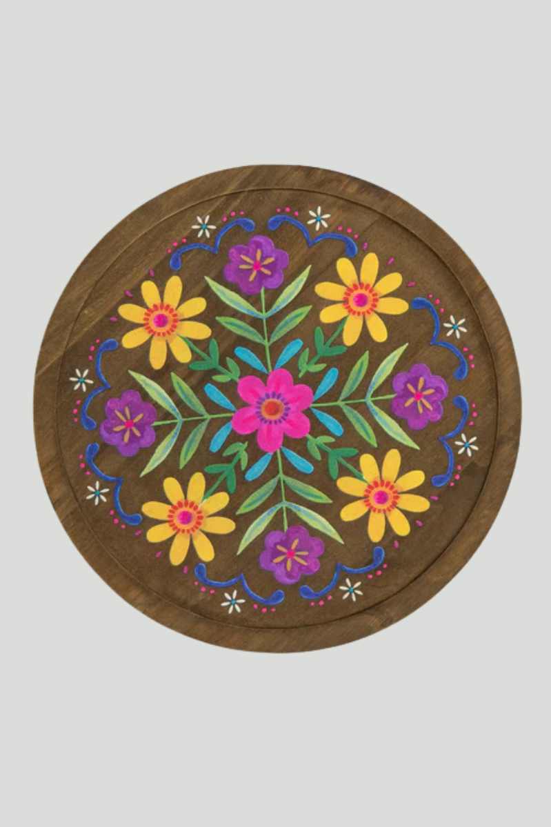 Folk Flower Clip On Sofa Tray Table | Natural Life – The Boutique