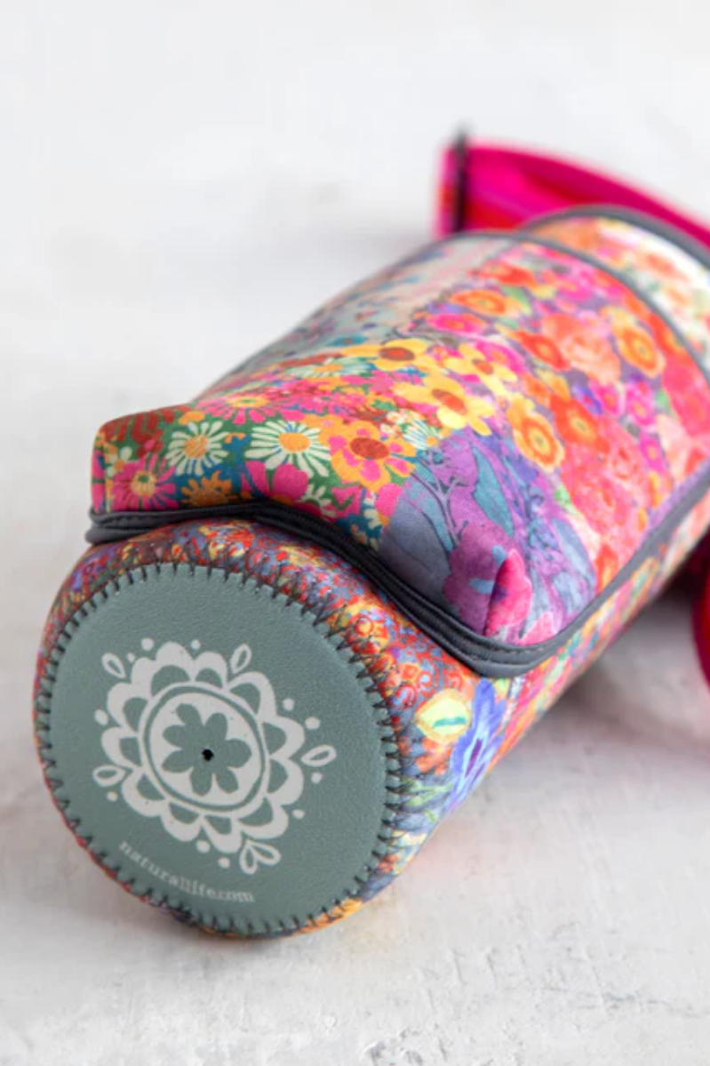 Pink Patchwork Insulated Water Bottle Carrier | Natural Life – The Boutique