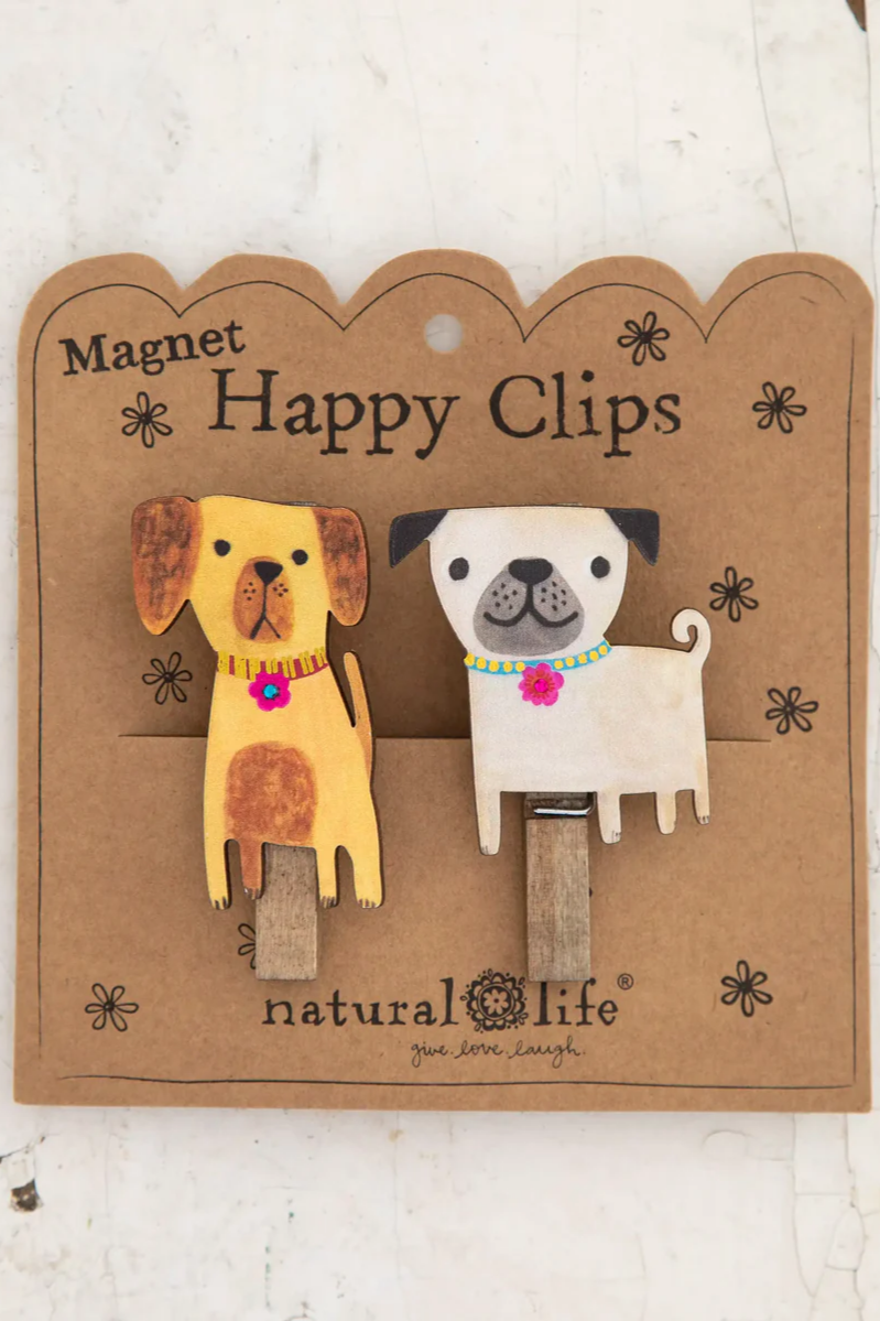 Dog Magnetic Happy Clips | Natural Life – The Boutique