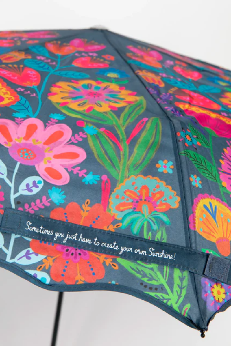 Floral Fold Up Umbrella | Natural Life – The Boutique